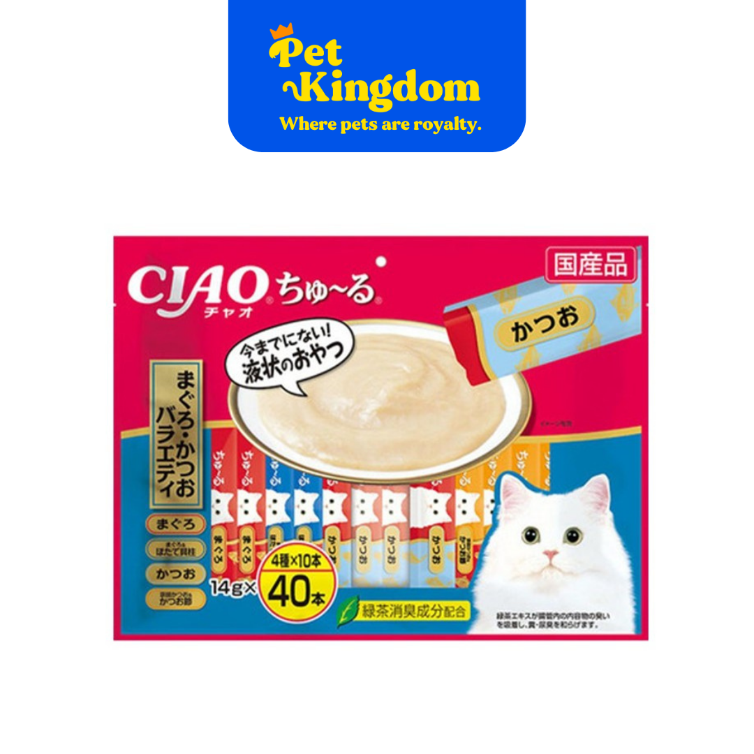 SC132 - CIAO CHURU TUNA (MAGURO/KATSUO) MIX 14GX40 (SC71, SC72, SC77, – Pet Kingdom