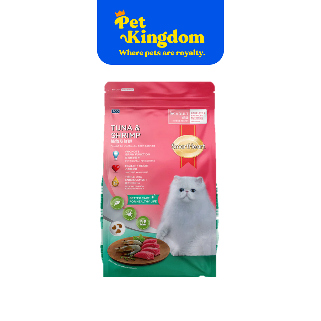 SMARTHEART CAT ADULT TUNA & SHRIMP 1.2KGX6 – Pet Kingdom