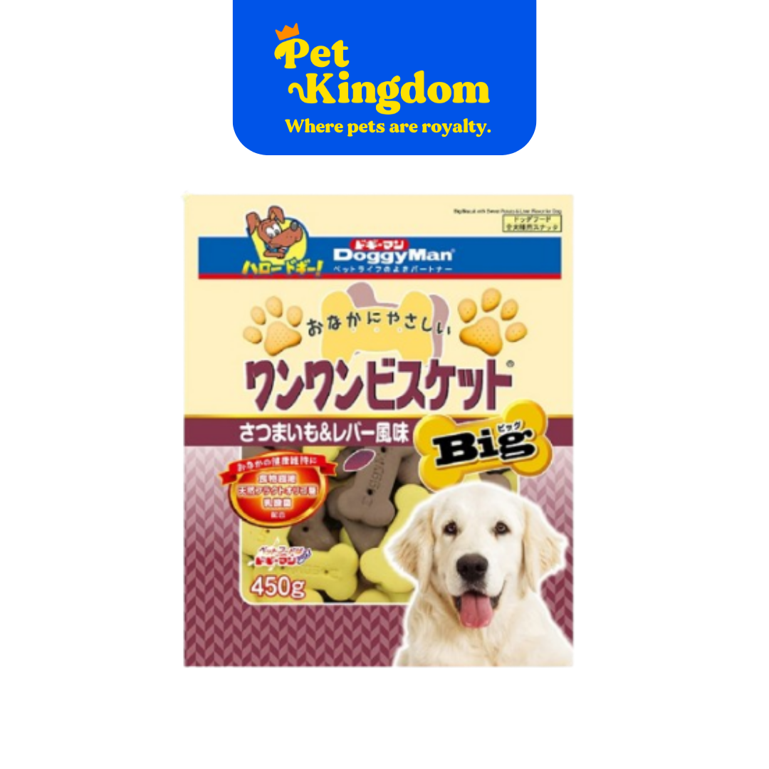 DOGGYMAN BISCUIT BIG SWEET POTATO & CHICKEN LIVER 450G – Pet Kingdom