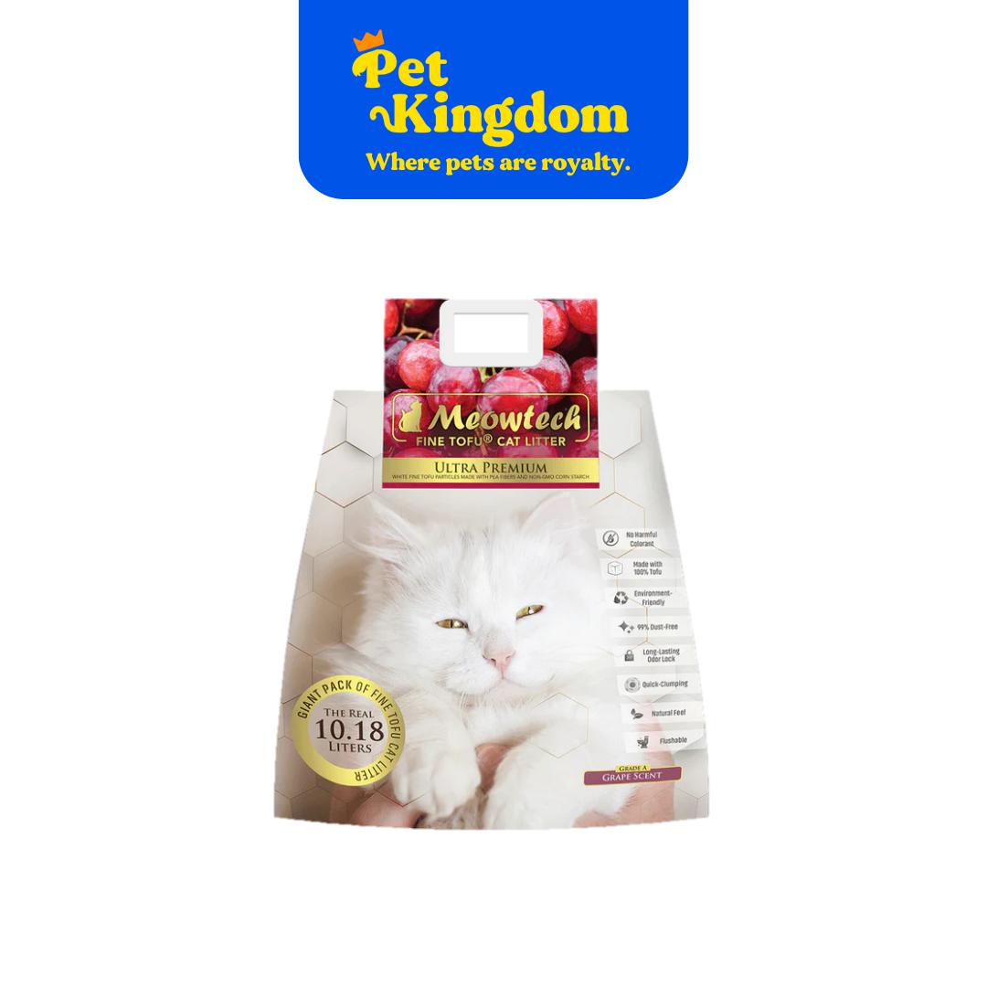 MEOWTECH - CAT LITTER FINE TOFU (GRAPE) 10.18L – Pet Kingdom