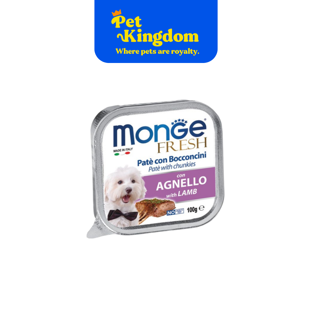 MONGE FRESH 100G. LAMB/AGNELLO (32PC/BOX) – Pet Kingdom