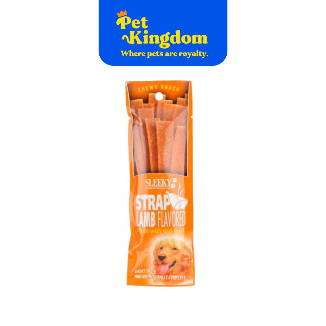SLEEKY - CHEWY TREATS STRAP LAMB (50G) – Pet Kingdom