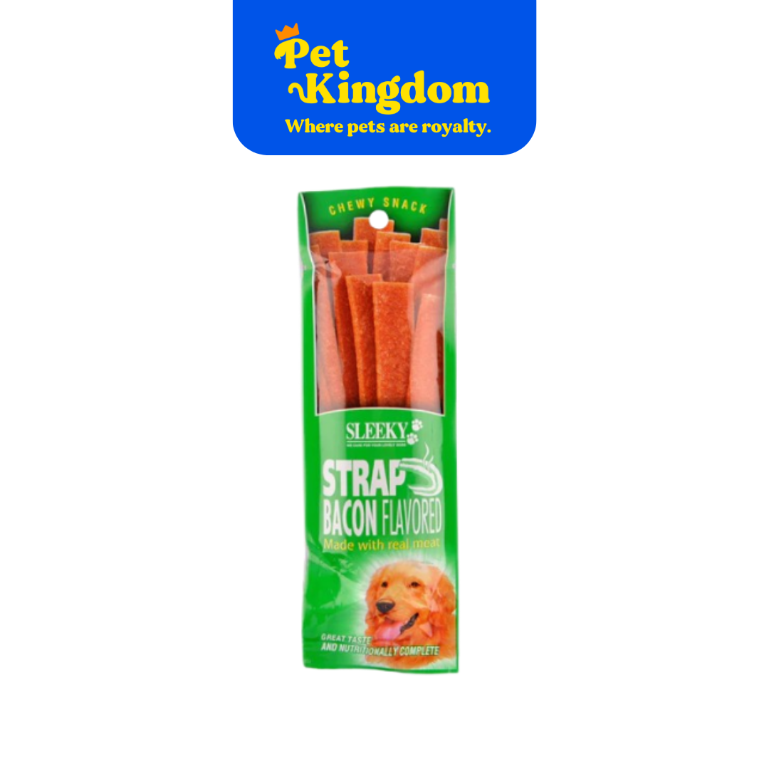 SLEEKY - CHEWY TREATS STRAP BACON (50G) – Pet Kingdom