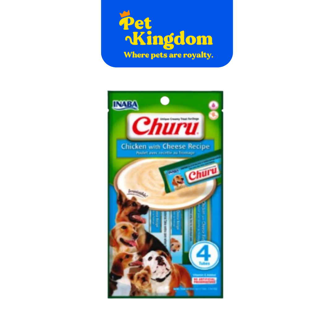 USD614 - INABA DOG CHURU CHICKEN WITH CHEESE RECIPE 14GX4 – Pet Kingdom