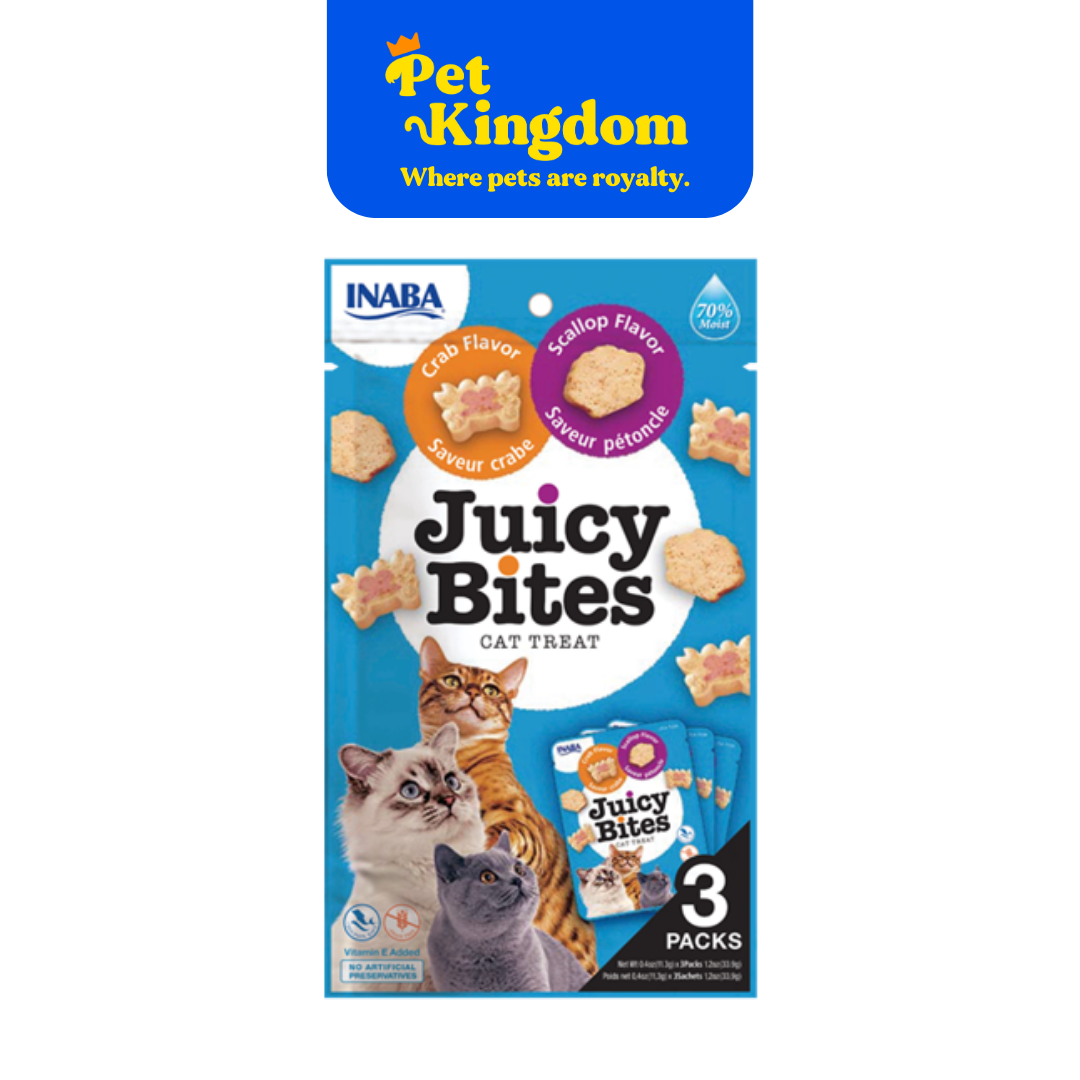 USA703A - INABA JUICY BITES SCALLOP & CRAB FLAVOR 11.3GX3 – Pet Kingdom