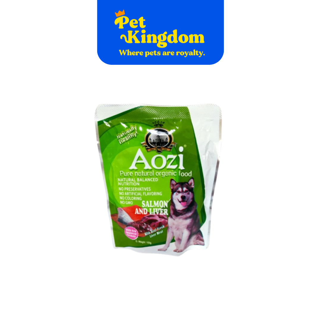 AOZI DOG WET FOOD SALMON & LIVER100G – Pet Kingdom