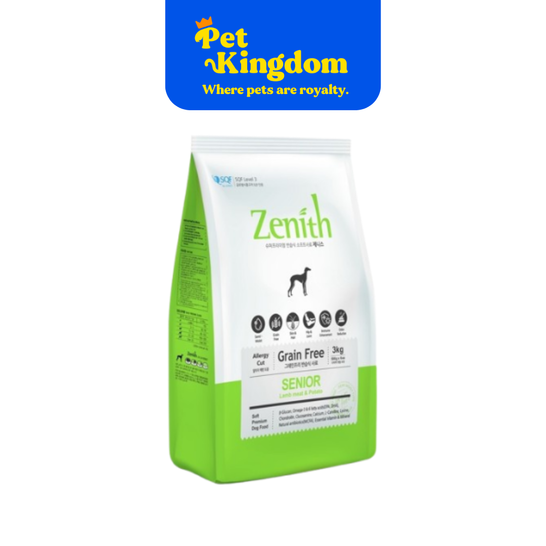ZENITH GRAIN-FREE SOFT MOIST DOG FOOD LAMB MEAT & POTATO (SENIOR) 3KG ...