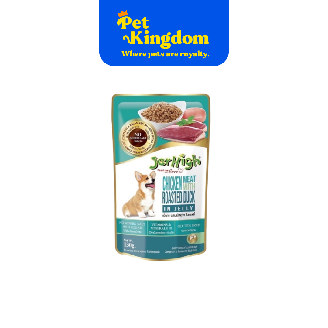 JERHIGH JELLY POUCH ROASTED DUCK 130G. – Pet Kingdom