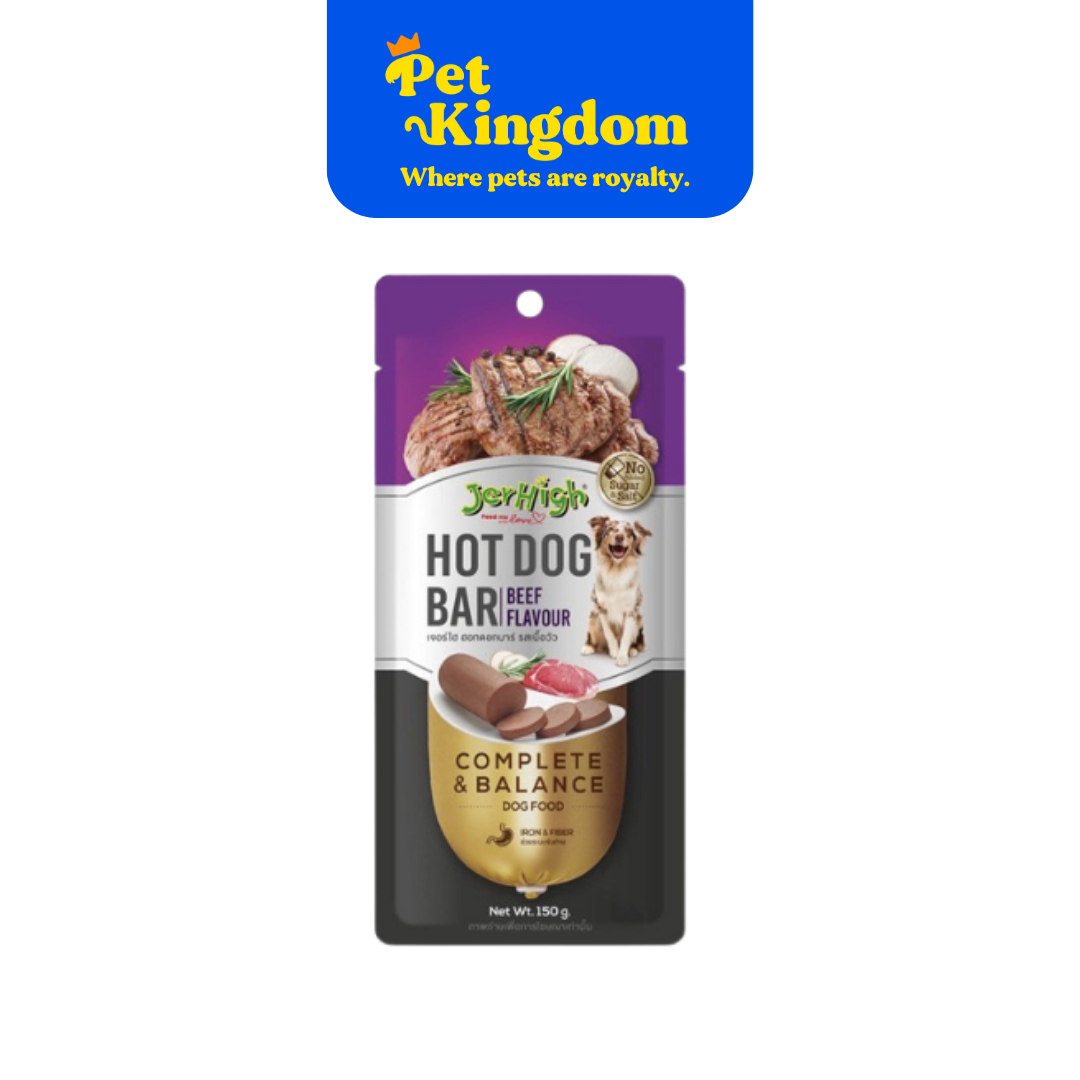 JERHIGH HOTDOG BAR 150G - BEEF (12PCS/BX) – Pet Kingdom